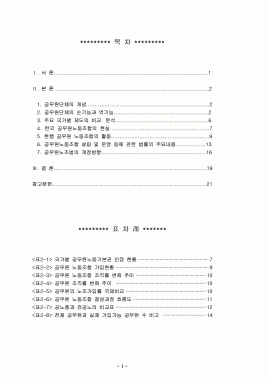 공무원노동조합에에 관한 보고서-1페이지