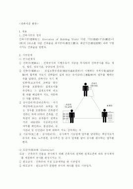 건축시공) 총론-1페이지