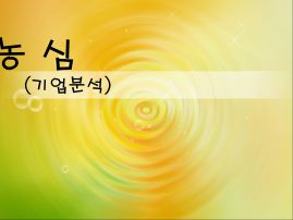 농심의 기업분석-1페이지