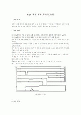 관을 통한 유체의 흐름-1페이지