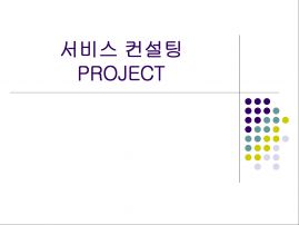 서비스 컨설팅 PROJECT-1페이지