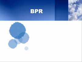 BPR에 관한 완벽 발표 자료-1페이지