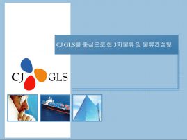 CJ GLS를 중심으로 한 3자물류 및 물류컨설팅-1페이지