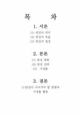 방송편성 전략과 계획-1페이지