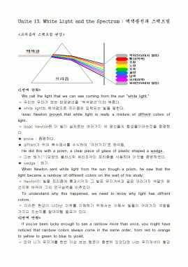 English201. Unit13. White Light and the Spectrum-1페이지