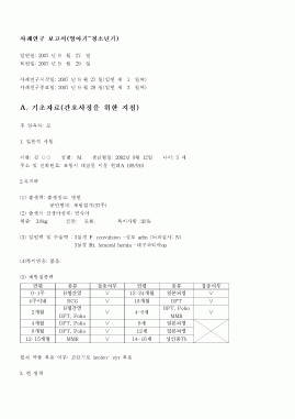 열성경련 간호과정,문헌고찰-1페이지