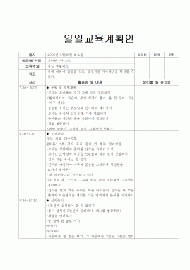 실습일지 -올데이 계획안-1페이지