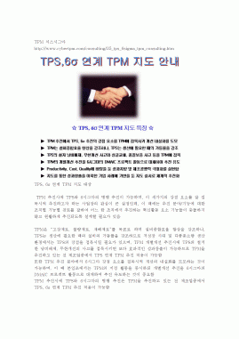 TPM 과 식스시그마-1페이지