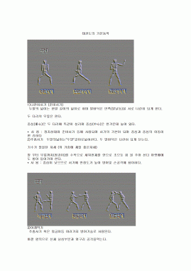 태권도의 기본동작-1페이지