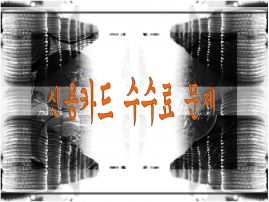 신용카드 수수료문제에 대한 발표자료-1페이지