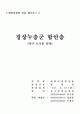 대구 북구 노곡동 일대 지질조사-1페이지