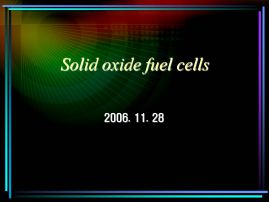 Solid oxide fuel cells-1페이지