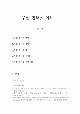 무선 인터넷의 이해-1페이지