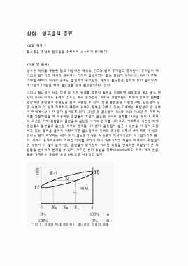 일반화학 실험 - 알코올의 증류-1페이지