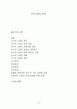 이주노동자 문제-1페이지