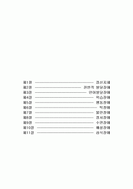 [사회과학]소아 및 청소년기 정신장애에 관하여(아동기의 발달장애)-1페이지