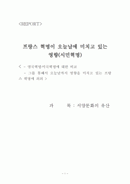 [서양문화의유산]프랑스 혁명의 의의-1페이지