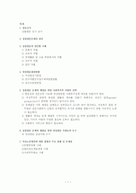 여성에 대한 차별적 인식과 사회적 제도에 관한 조사-1페이지