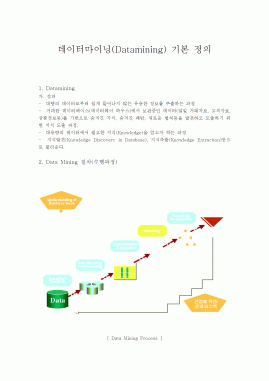 데이터마이닝(Datamining) 기본 정의-1페이지