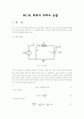 RC RL회로의 주파수응답-1페이지