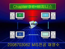 E-비지니스와 인터넷 관련 발표 자료-1페이지