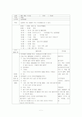 농장동물 일일계획안-1페이지