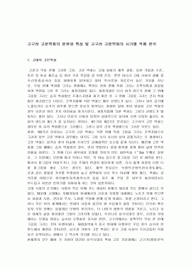 [고구려벽화, 고분벽화, 고구려 고분벽화] 고구려 고분벽화의 분류와 특성 및 고구려 고분벽화의 시기별 작품 분석-1페이지