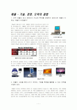 아이팟과 애플 - 기술, 경영, 오락의 결합-1페이지