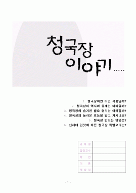 청국장 이야기-1페이지