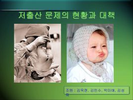 [저출산] 저출산 문제의 현황과 대책 -1페이지