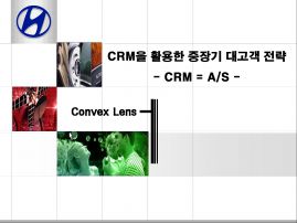 CRM을 활용한 중장기 대고객 전략-1페이지