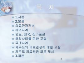 제주도의 의료관광 고찰-1페이지