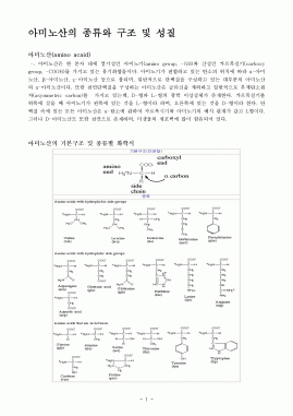 아미노산의 성질과 구조-1페이지