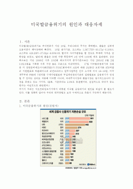 미국발금융위기의 원인과 대응자세-1페이지