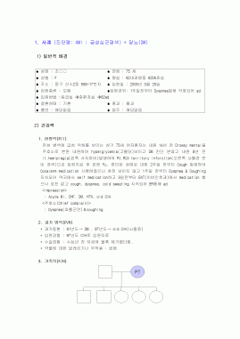 심근경색당뇨실습보고서-1페이지