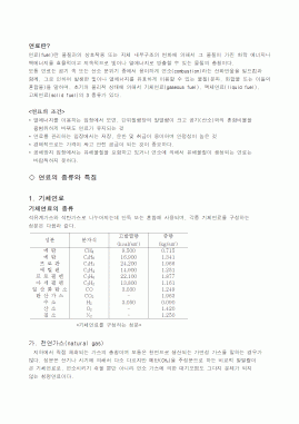 가연성 연료의 종류와 특성-1페이지