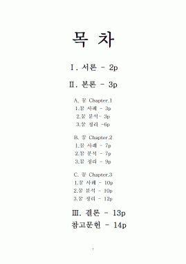 심리분석을 기초로한 꿈의 해석-1페이지