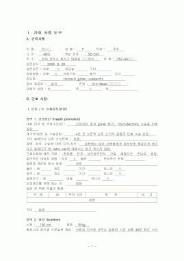 thyroid cancer 외과 실습보고서(간호과정)-1페이지