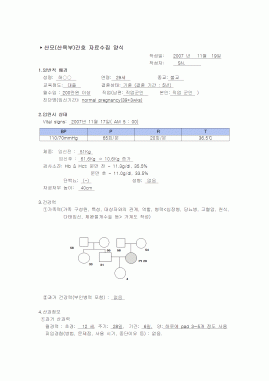 조기파막,정상 분만 산욕부 간호과정--1페이지