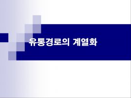 유통경로의계열화-1페이지