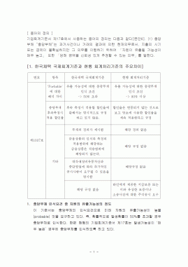 충당부채에 관한 한국채택 국제회계 기준과 현행 회계처리기준의 차이-1페이지