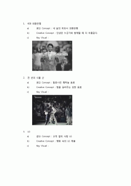 [광고학] 2008년 15개 광고 분석(광고 Concept,Creative Concept,Key Visua)-1페이지