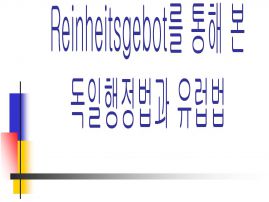 Reinheitsgebot를 통해 본 독일행정법과 유럽법-1페이지