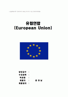 EU연합 (산업혁명이후 경제사에 나타난 역사적 사실)-1페이지