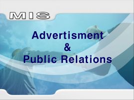 Advertisment & Public Relations(광고와 피알)-1페이지