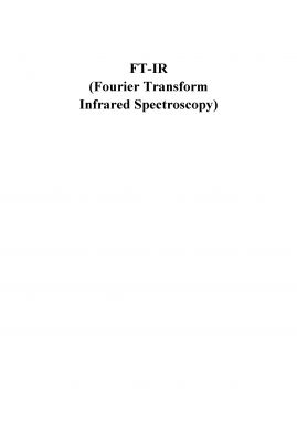 FT-IR(Fourier Transform Infrared Spectroscopy)-1페이지