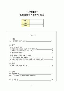 UN아동권리에 관한 국제협약-1페이지