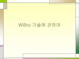 wibro 기술과 진화-1페이지