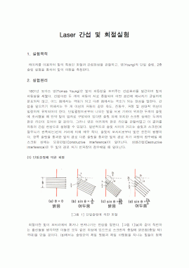 Laser 간섭 및 회절실험-1페이지