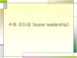 수퍼 리더십 (super leadership)-1페이지